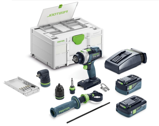 Festool Baterijska bušilica-odvrtač QUADRIVE TPC 18/4 5,0/4,0 I-Set, F 577621