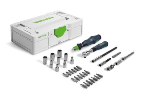 Festool SYS3 S 76-1/4"-CE RA Komplet nasadnih ključeva sa čegrtaljkom, F 578112