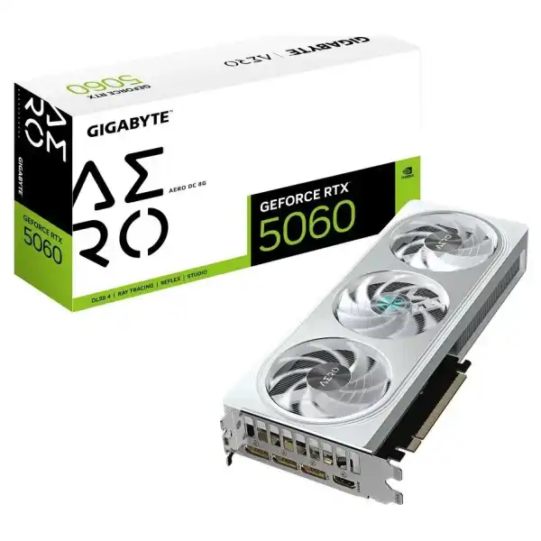 SVGA Gigabyte RTX 5060 8GB AERO OC 8GB GDDR7, GV-N5060AERO OC-8GD