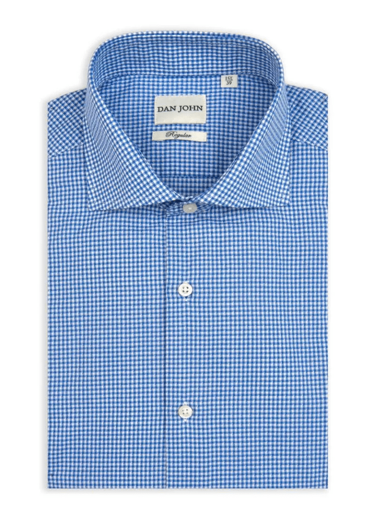 Plava karirana košulja Regular fit
