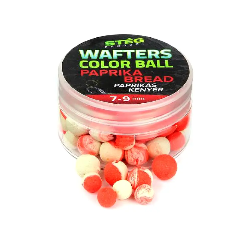 STEG WAFTERS Color Ball 7-9mm 15g Paprika Bread (SP313456) 66411