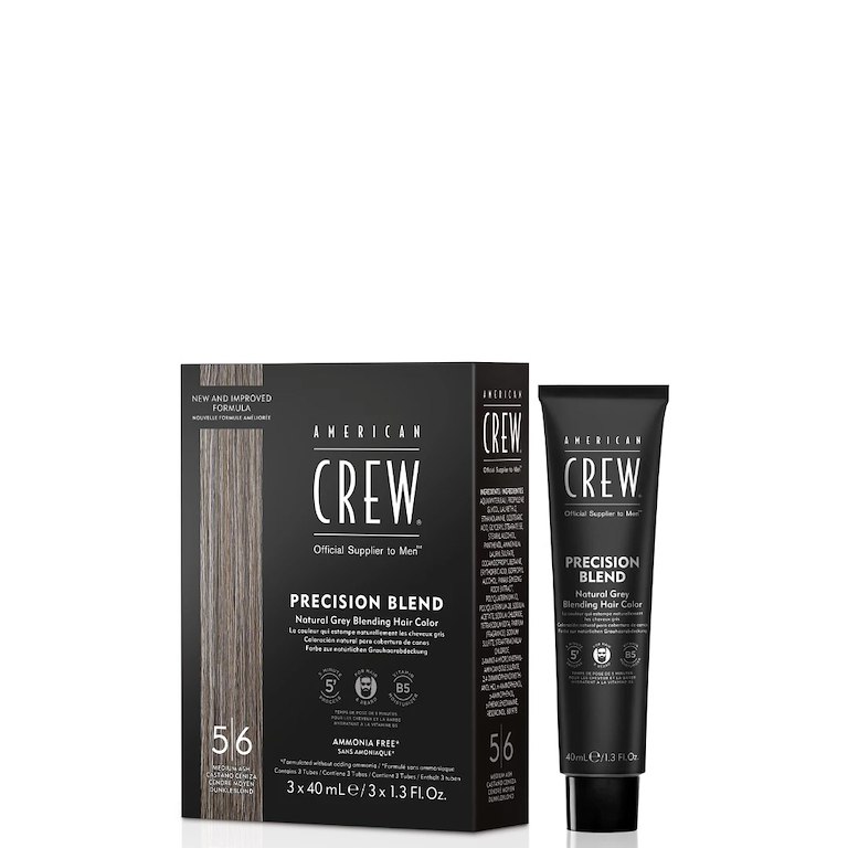 AMERICAN CREW MEN FARBA ZA MUŠKARCE PRECISION BLEND 3X40ML MEDIUM ASH 0671