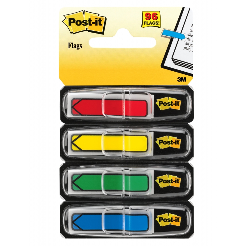 Post-It Index 684ARR3 Strelice, 24 Listića X 4 Standard Boje 3M