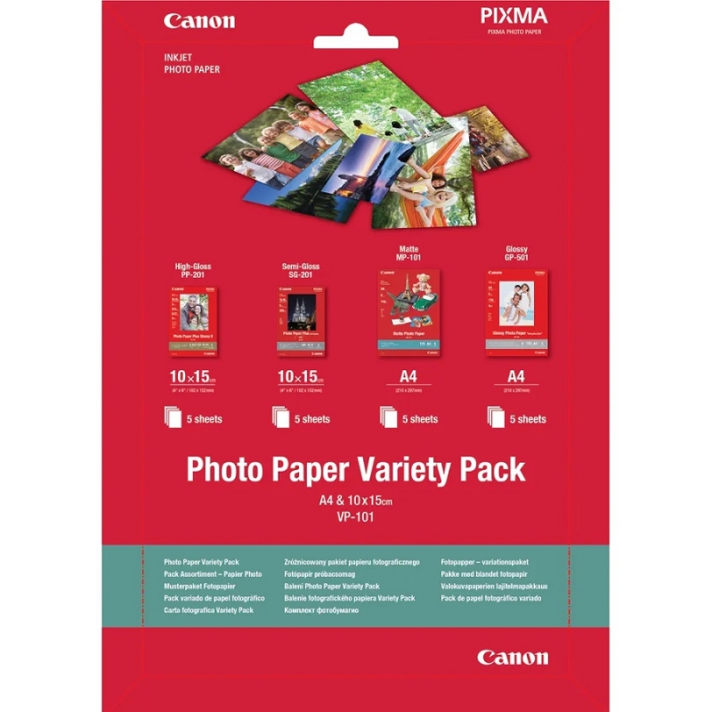 Foto Papir Canon VARIETY-PACK S+A4