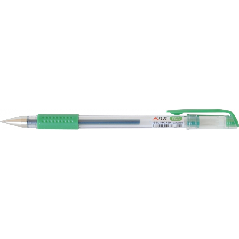 Gel Roler 0,6 Mm Sa Gumenim Gripom GA108900 A Plus Zelena