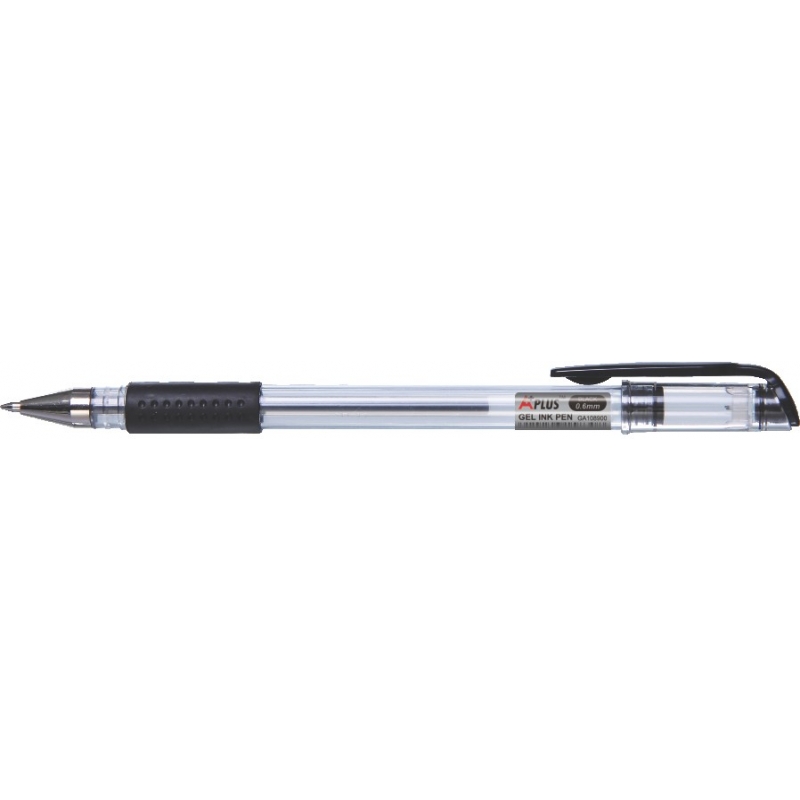 Gel Roler 0,6 Mm Sa Gumenim Gripom GA108900 A Plus Crna