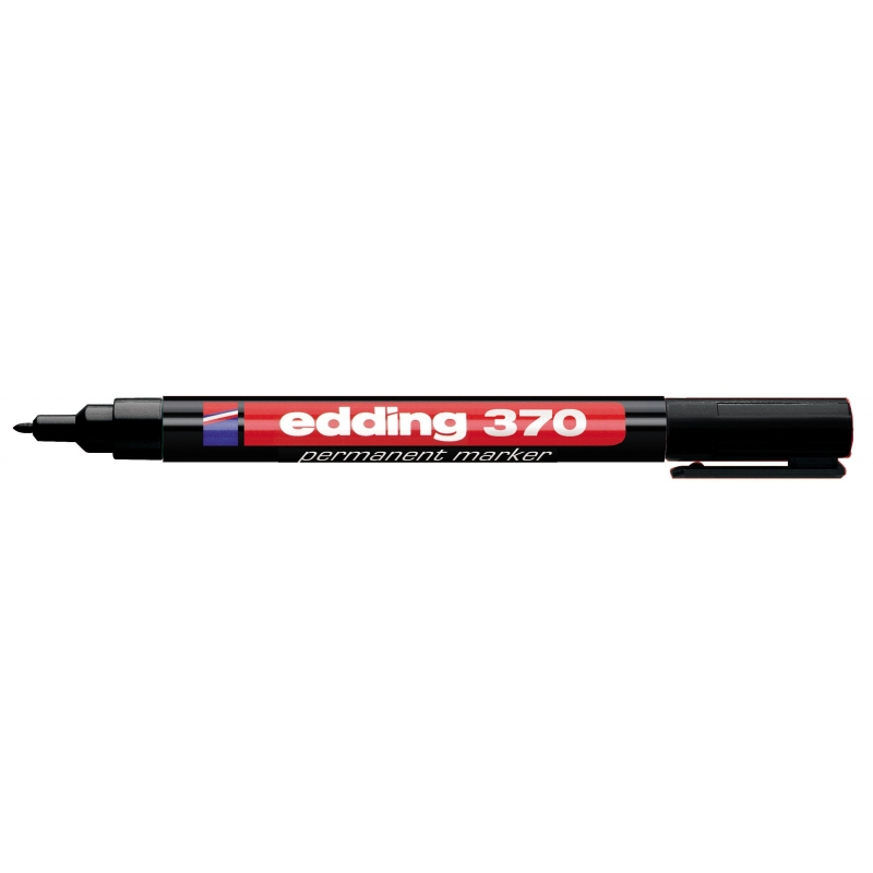 Marker Permanent 370 1mm, Tanji Zaobljeni Edding Crna