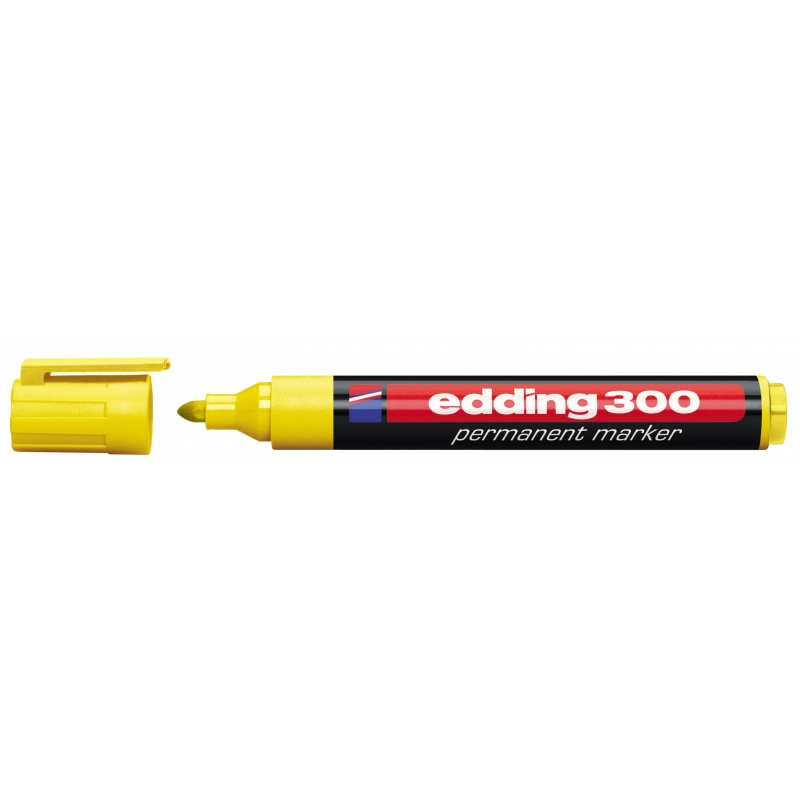 Marker Permanent 300 1,5-3mm, Zaobljeni Edding Žuta