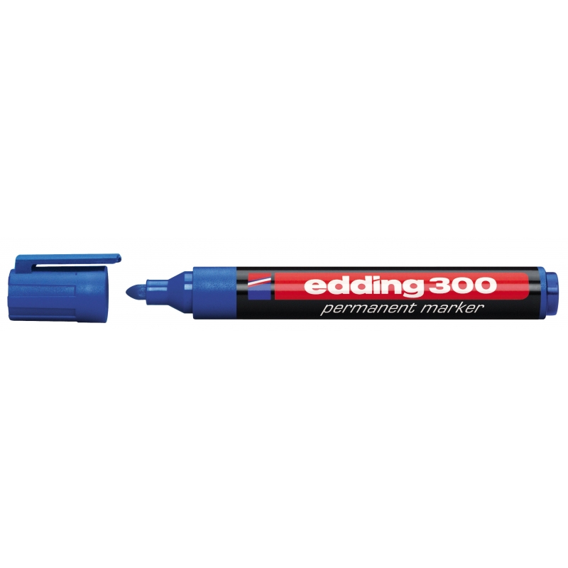 Marker Permanent 300 1,5-3mm, Zaobljeni Edding Plava