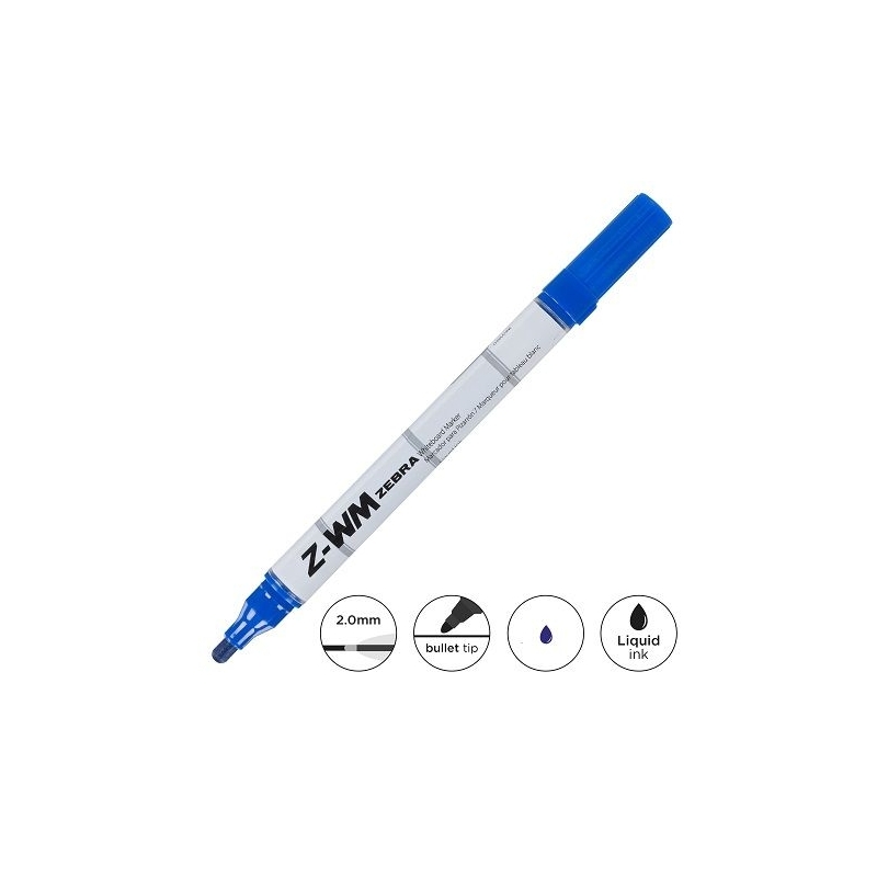 Marker Za Belu Tablu Zebra Z-WM Blue 32262/ 4901681322626