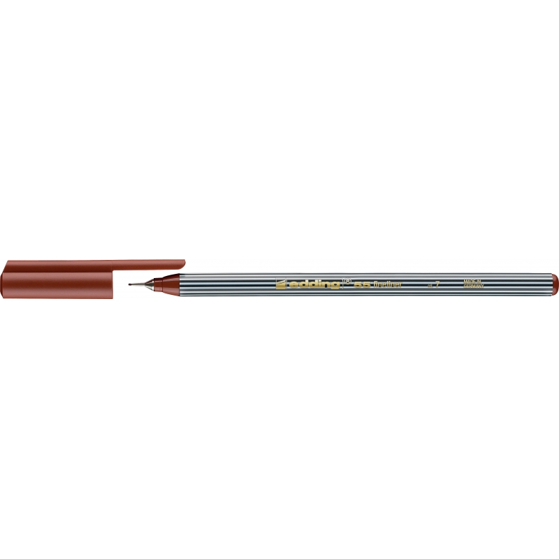 Fineliner E-55 0,3mm Edding Braon