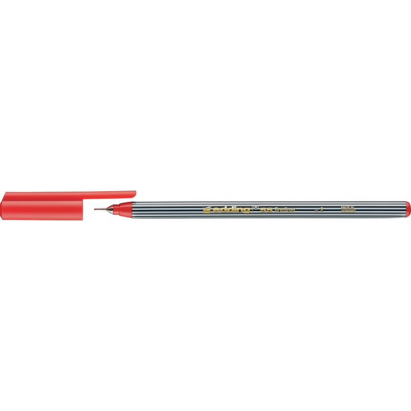 Fineliner E-55 0,3mm Edding Crvena