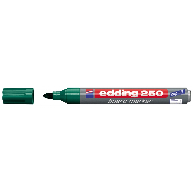 Marker Za Belu Tablu 250 1,5-3mm, Cap-Off Edding Zelena