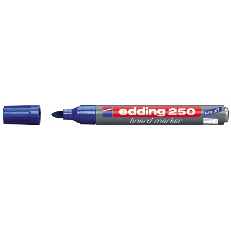 Marker Za Belu Tablu 250 1,5-3mm, Cap-Off Edding Plava