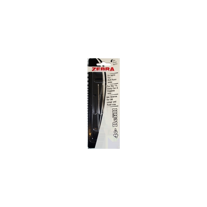 Refill Zebra Telescopic Stylus 0,7 Blue 2/Pak 02484