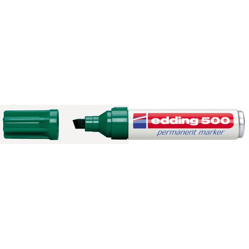 Marker Permanent E-500 2-7mm Edding Zelena