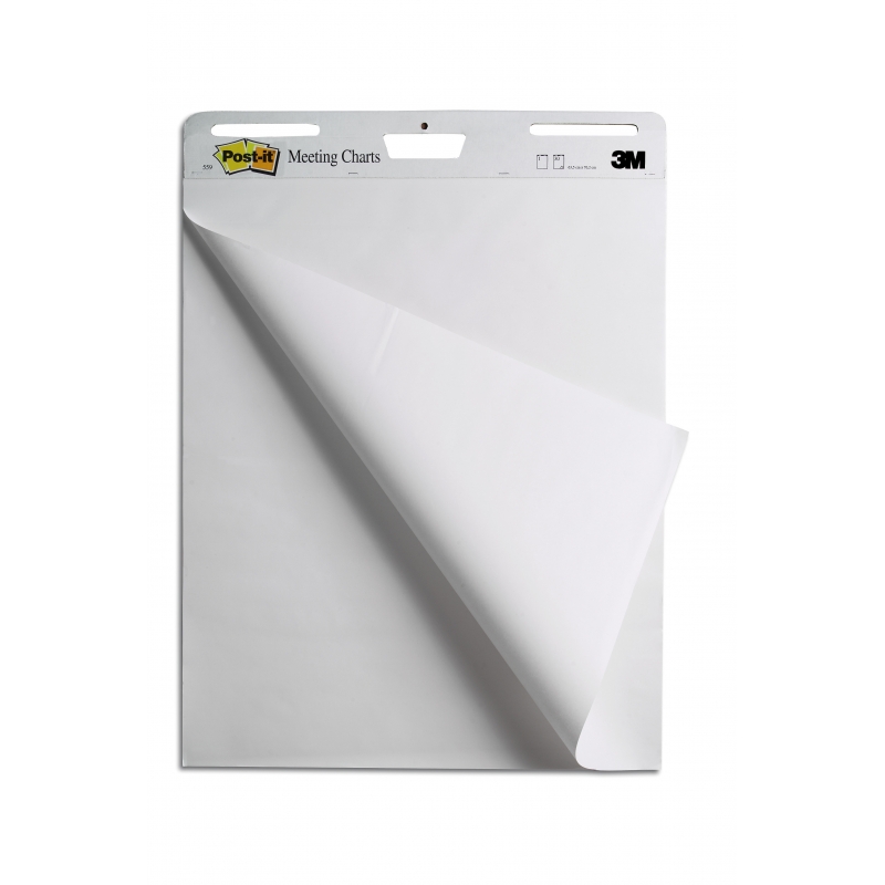 Samolepljivi Flipchart Blok Blanko, 30l, 64x76cm, Post-It 559 3M