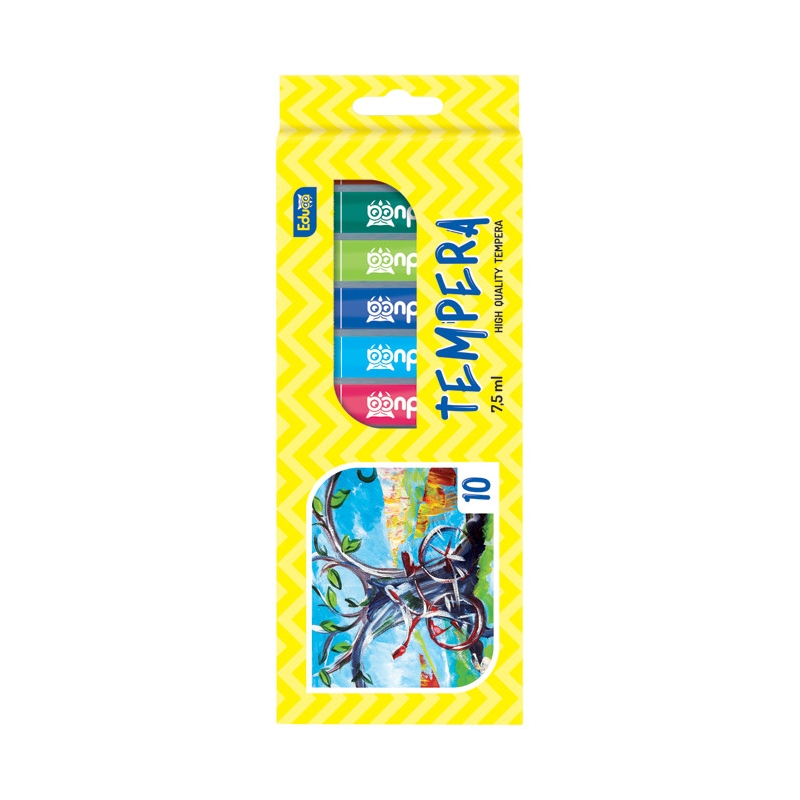 Boja Tempera 7,5ml Aluminijumska Tuba 10boja/Karton Educa