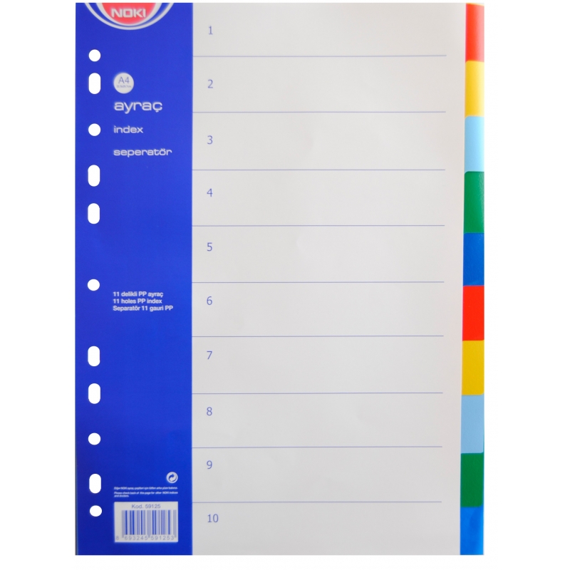 PP Pregradni Indeksi 1/10 2x5 Boja Noki