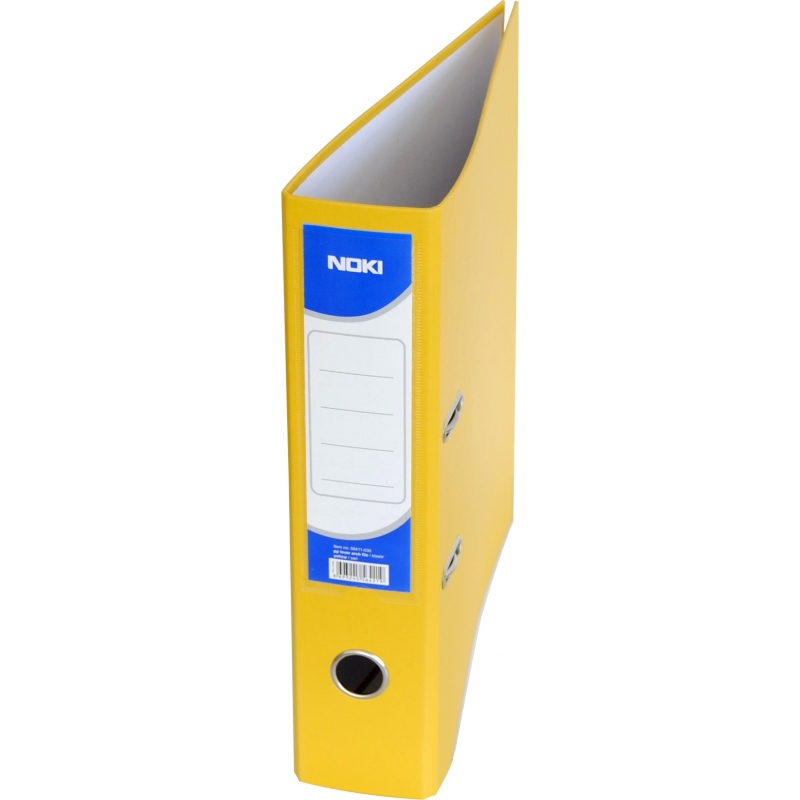 Registrator PVC Normal 70mm, Sa Ojačanjem, A4 Noki Žuta