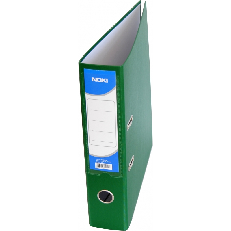 Registrator PVC Normal 70mm, Sa Ojačanjem, A4 Noki Zelena
