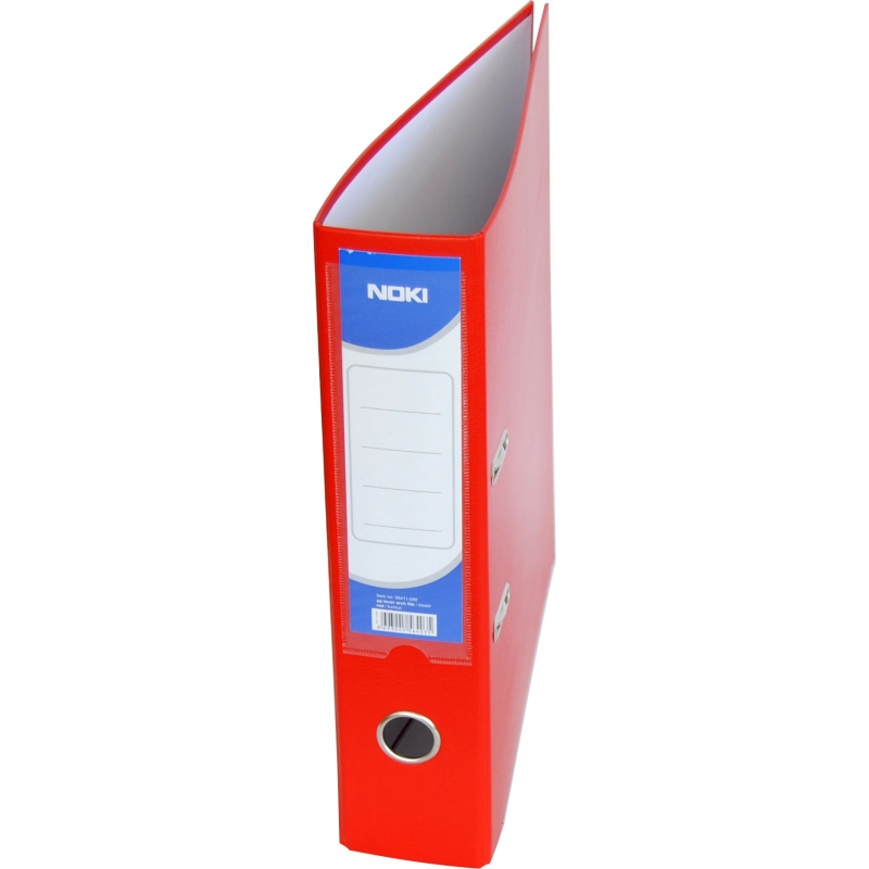 Registrator PVC Normal 70mm, Sa Ojačanjem, A4 Noki Crvena