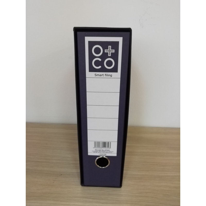 Registrator A4 Normal O+CO Sa Mikroval Kutijom "Smart Filing" O+CO Plava