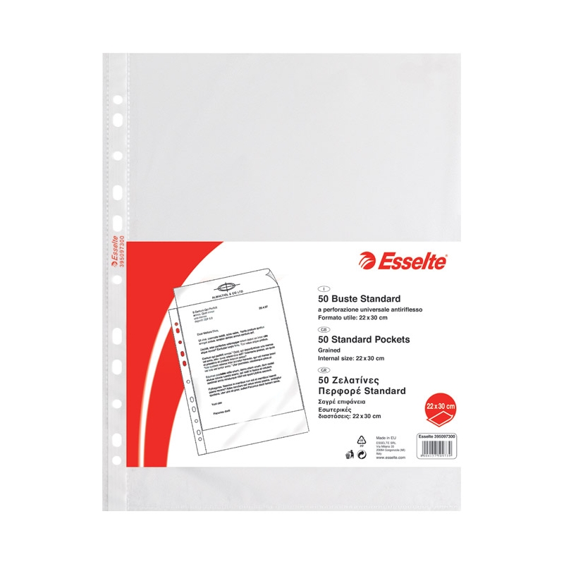 Fascikla 11 Rupa Uložna A4 40my Pp Mat Copy Safe Pk50 Esselte 509730