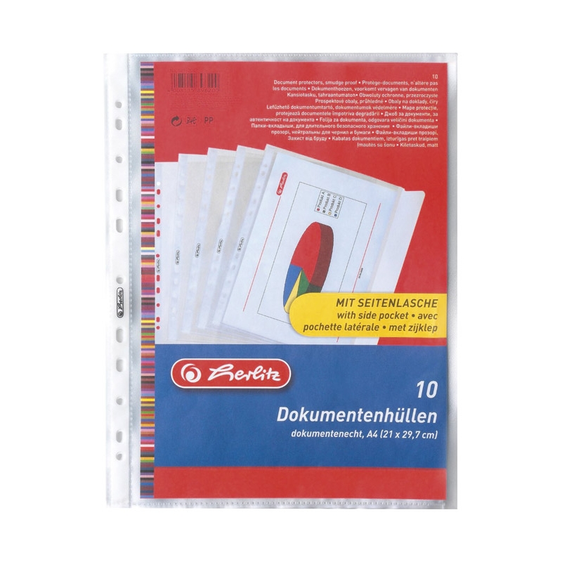Fascikla Uložna A4 Pp+klapna Bočno Pk10 Herlitz 5896204