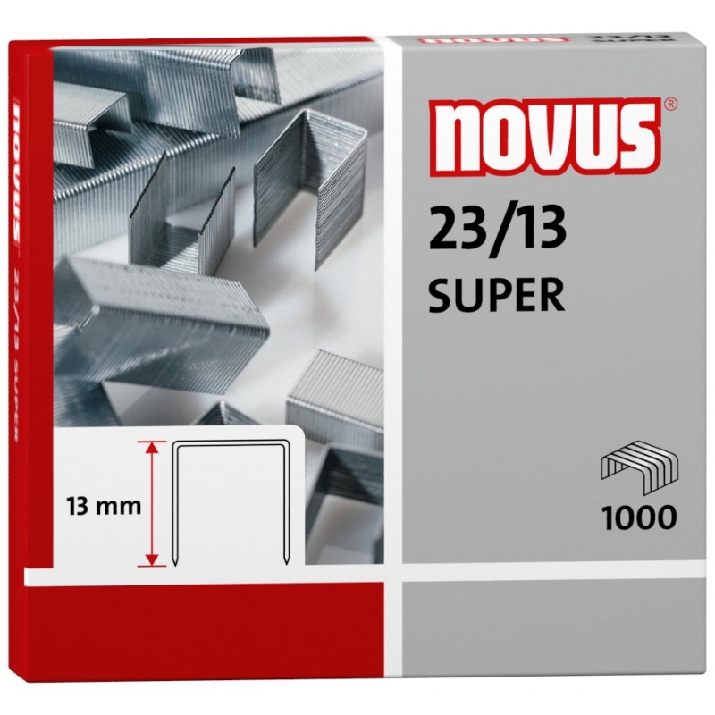 Klamerice Novus 23/13 Super, 1/1000, 100 Listova Novus