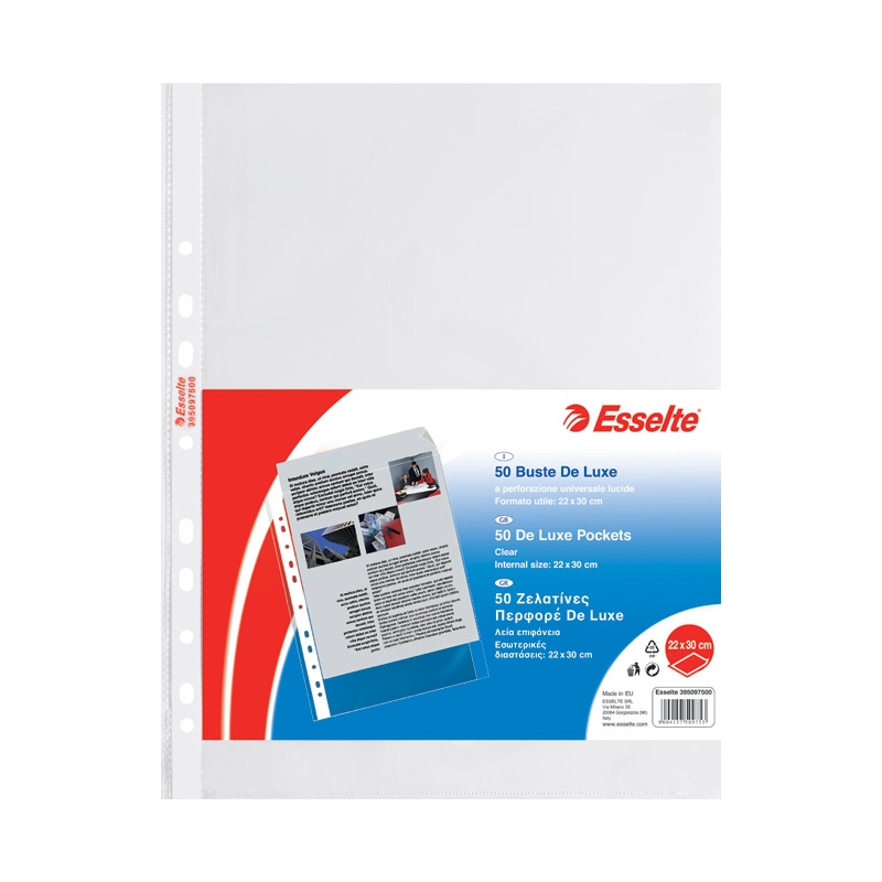 Fascikla 11 Rupa Uložna A4 90my Pp Sjajni Copy Safe Pk50 Esselte 509750