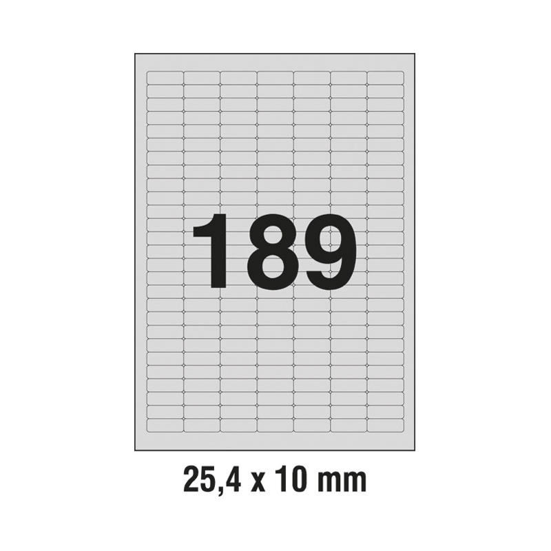 Etikete ILK 25,4x10mm Pk100L Fornax F-17