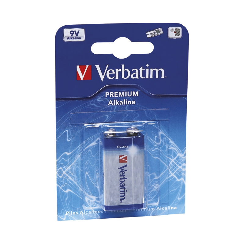 Baterija Alkalna 9V Verbatim 49924 Blister