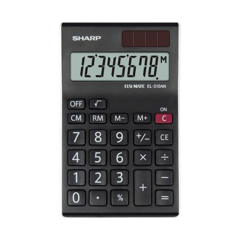 Kalkulator Komercijalni 8 Mesta Sharp EL-310AN-WH Crni Blister