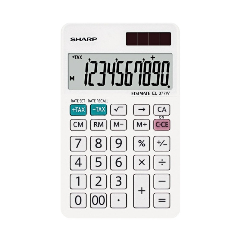 Kalkulator Komercijalni 10 Mesta Sharp EL-377W Beli Blister