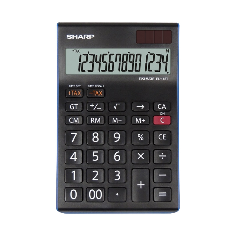 Kalkulator Komercijalni 14 Mesta Sharp EL-145T-BL Crni Blister