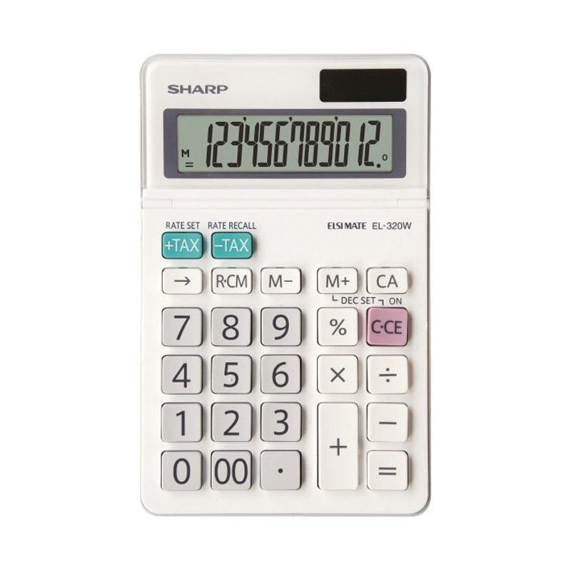 Kalkulator Komercijalni 12 Mesta Sharp EL-320W Beli Blister