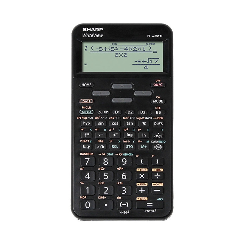Kalkulator Tehnički 16 Mesta 420 Funkcija Sharp EL-W531TLB-BK Crni Blister