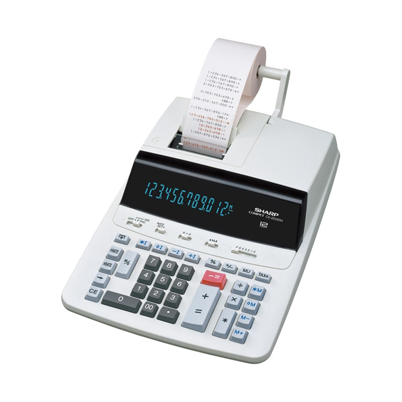 Računska Mašina 12 Mesta Sharp CS-2635RH-GY Siva