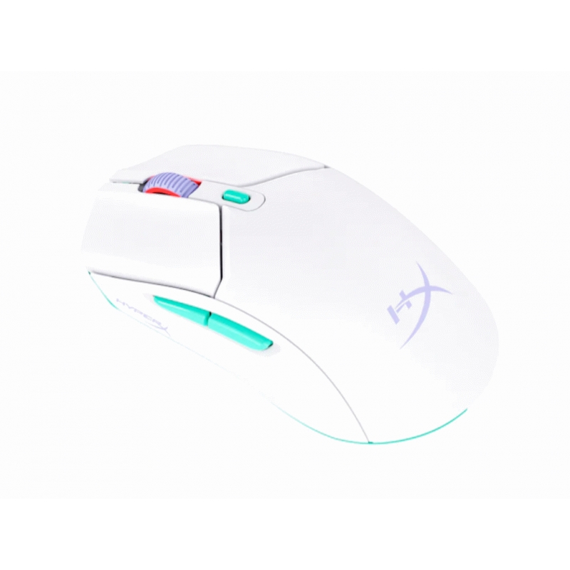 Miš HyperX Pulsefire Haste 2 Core Wls Wht/Grn/Pur/Gaming/Bela