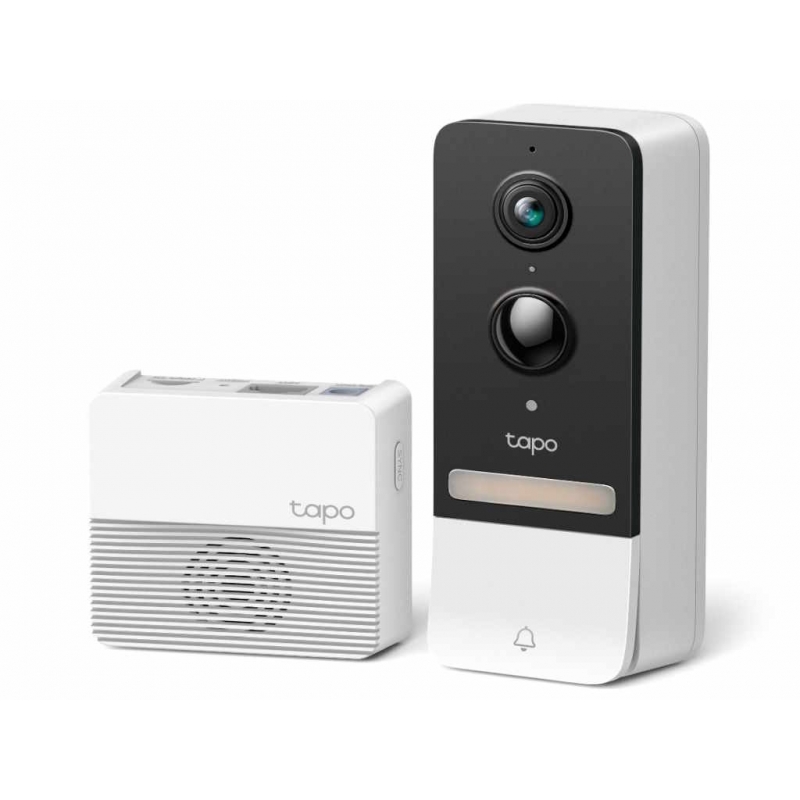Zvono Za Ulazna Vrata TP-LINK Tapo D230S1/Video 2K 5MP/Color Night/Smart AI Detection/IP64/Bela