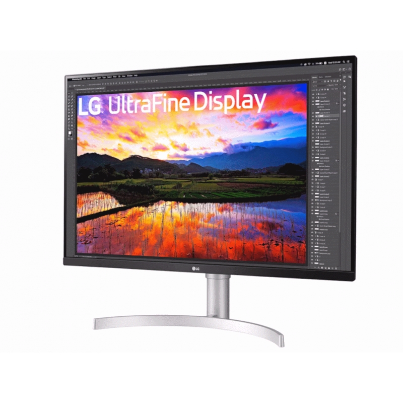Monitor LG 32UN650K-W 31.5"/IPS/3840x2160/60Hz/5ms GtG/HDMIx2,DP/VESA/Visina/Zvucnici/Srebrna