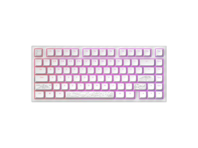 DARK PROJECT ALU TERRA NOSTRA WHITE – WIRED GAMING KEYBOARD (ANSI)
