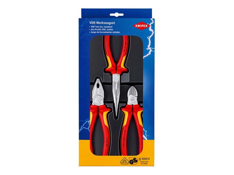 KNIPEX KOMPLET KLEŠTA 1000V VDE ELECTRO SET 3/1 – 00 20 12