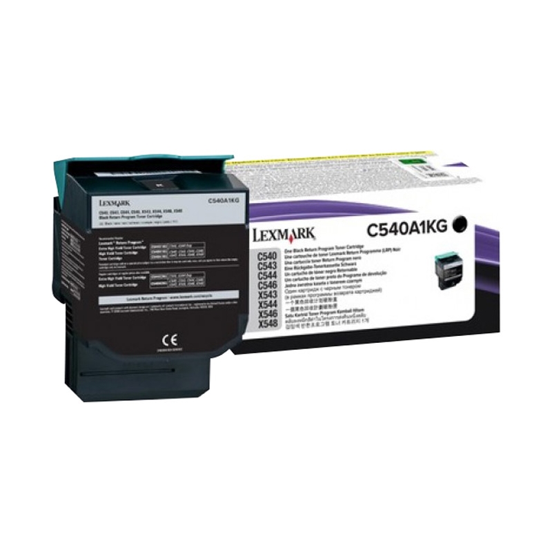 Toner Lexmark C540/543/544 C540A1KG Original Crna