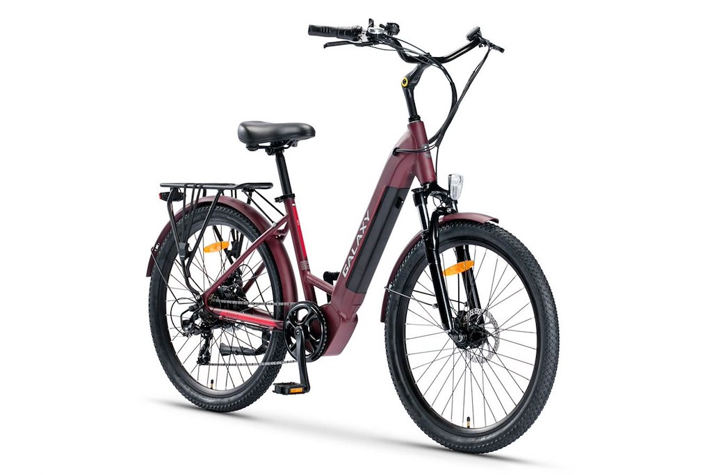 Električni bicikl 26" MADRID 250W 36V/10.4Ah lithium bordo