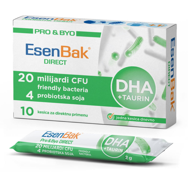 Esenbak Probiotik Direct DHA+Taurin 10 kesica