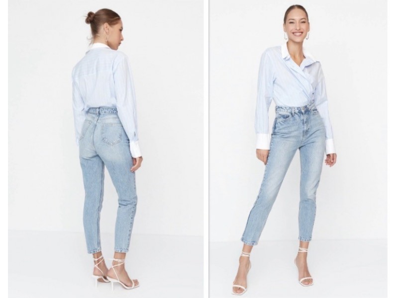 Trendyol mom jeans 100% pamuk 36 NOVO
