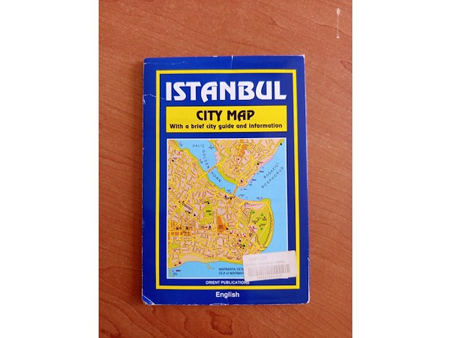 Karta Istambula : Plan grada Istambul, na engleskom