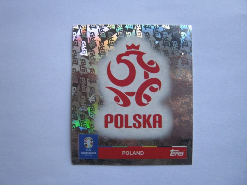EURO 2024 Germany TOPPS FOIL PARALELA POL 1 POLJSKA